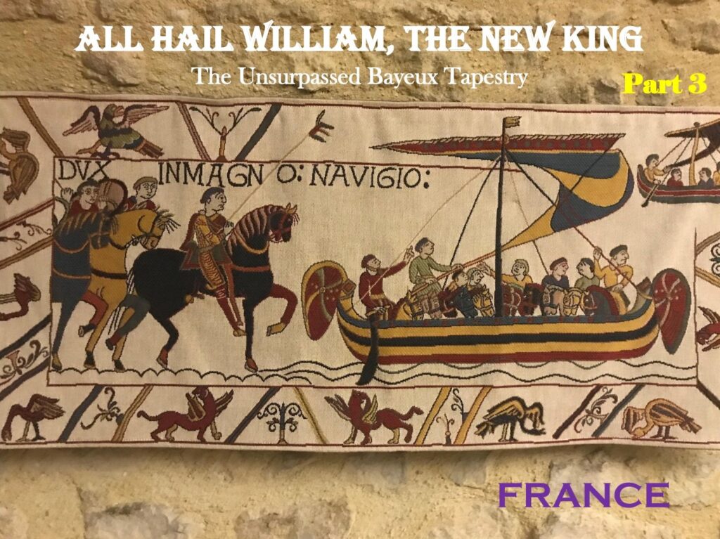 The Bayeux Tapestry, the scenes, visited and explained.